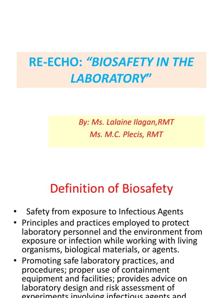 Laboratory Biosafety Principles and Practices | PDF | Risk | Laboratories