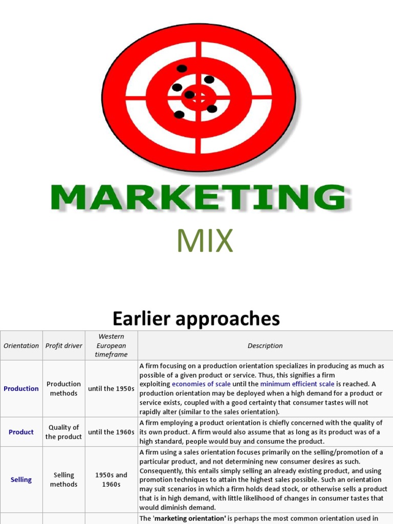 Marketing Mix | PDF | Brand | Marketing