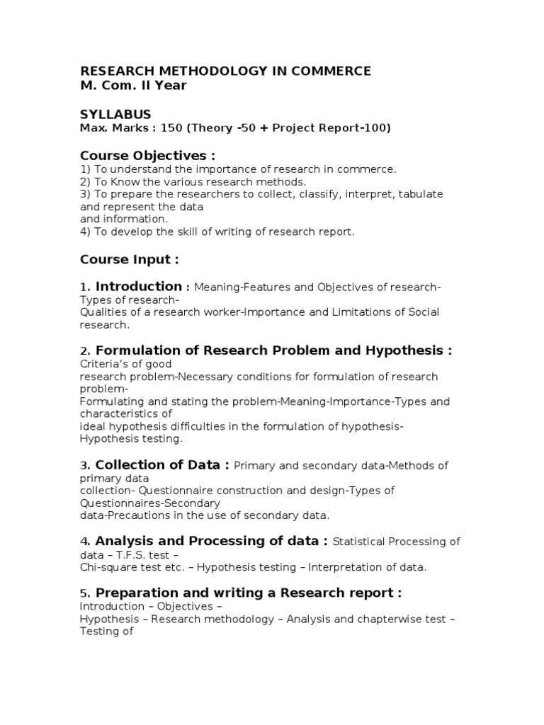 Research Methodology | PDF | Statistical Hypothesis Testing | Hypothesis