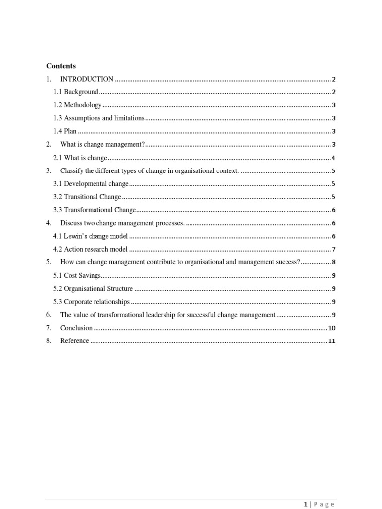 Change Management | PDF | Change Management | Leadership