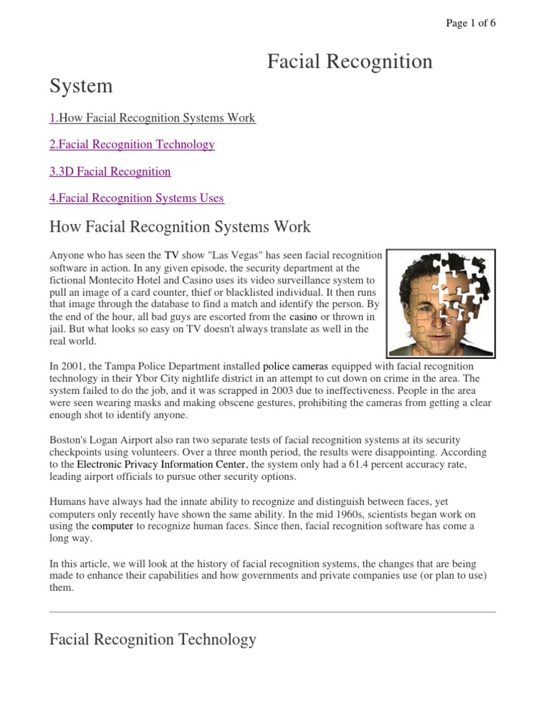 Face Rec | PDF | Identity Document | Stereoscopy