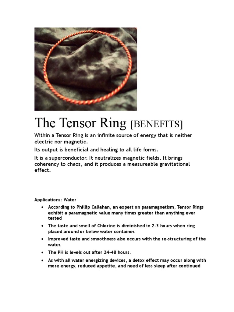 Tensor Ring Benefits | PDF | Force | Physical Quantities