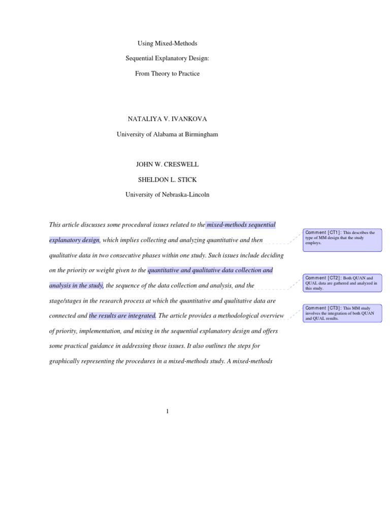 Appendix A.ivankova, Et Al.2006 | PDF | Qualitative Research ...