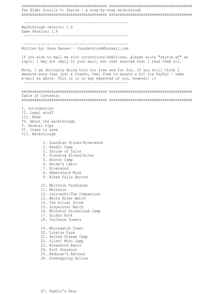Skyrim Guide | PDF | Leisure