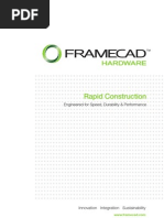 FRAMECAD Fasteners Full | PDF | Framing (Construction) | Screw