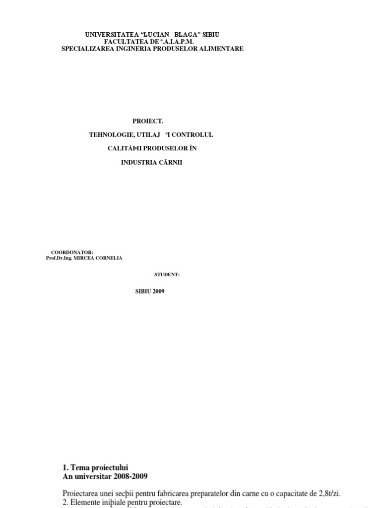 Controlul Calitatii Carnii | PDF