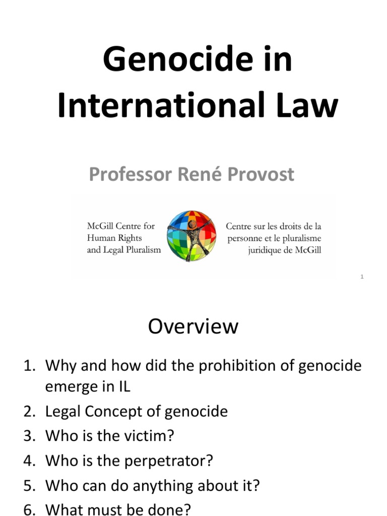 Genocide in International Law | PDF