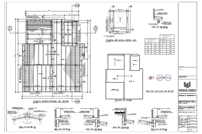 Es-05 (Planta Estructural de Techo) | PDF
