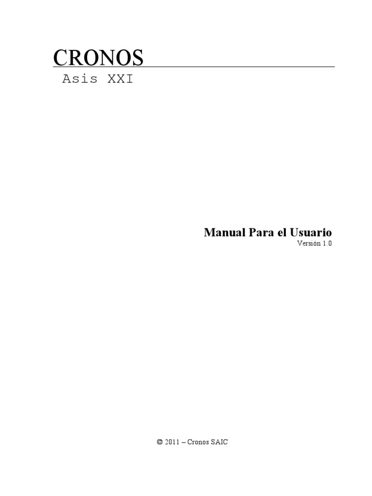 4 Cronos Tutorial | PDF | Ventana (informática) | Archivo de computadora