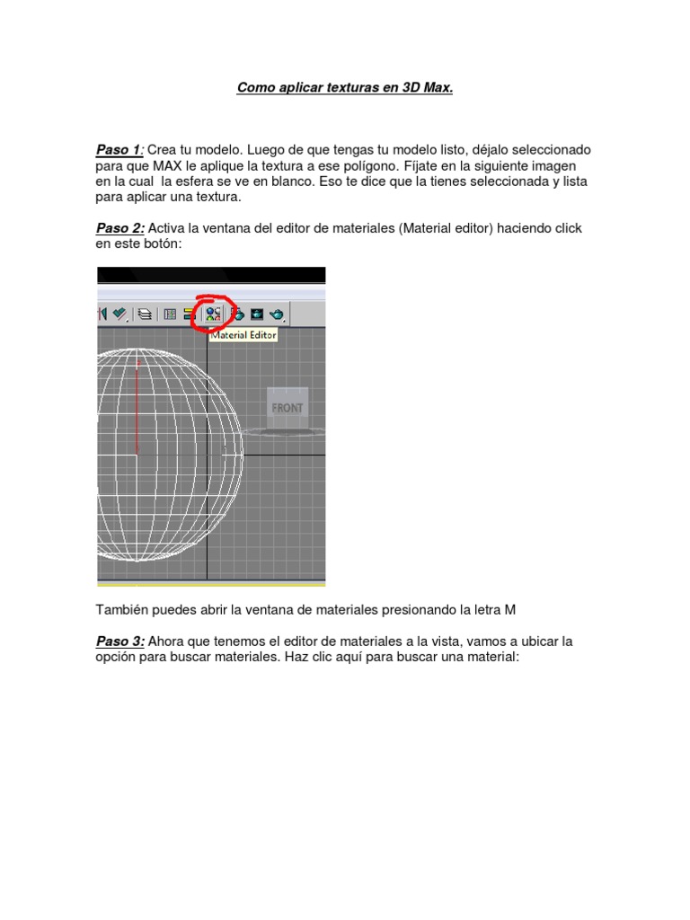 Como Aplicar Texturas en 3D Max | PDF | Renderizado (gráficos de ...