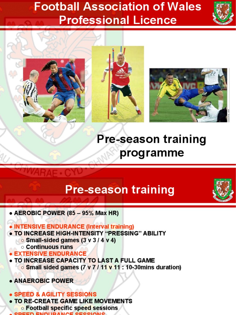 Wales Pre-Season Training Plan | PDF | Defender (Association Football ...