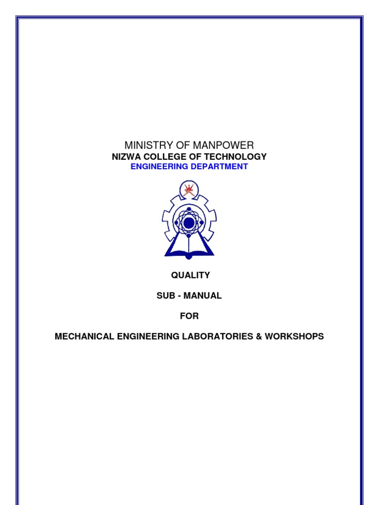 Manual Mechanical Workshops | PDF | Pump | Gases