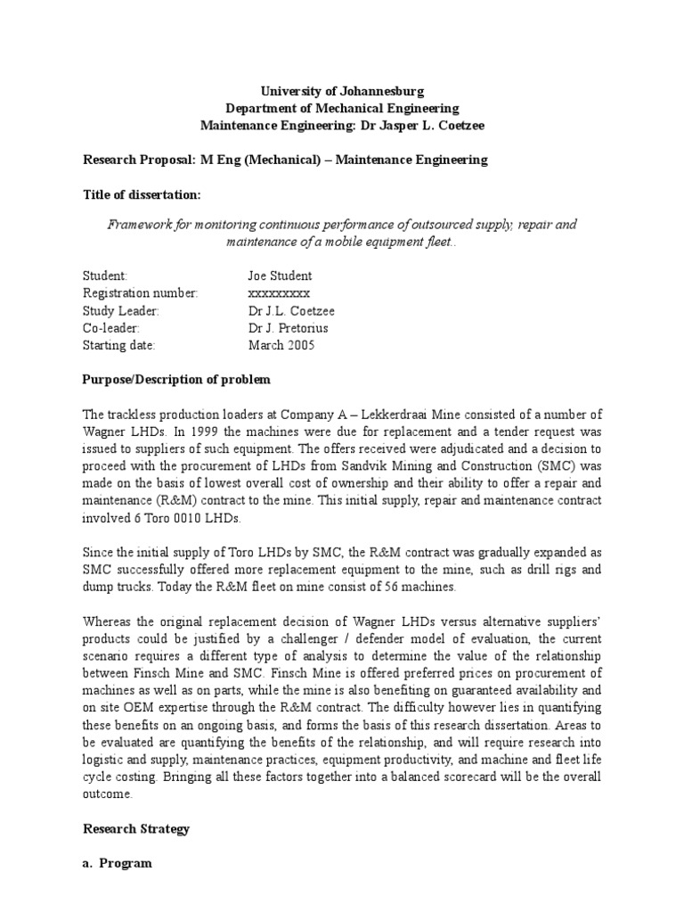Sample Master Research Proposal | PDF | Life Cycle Assessment | Procurement