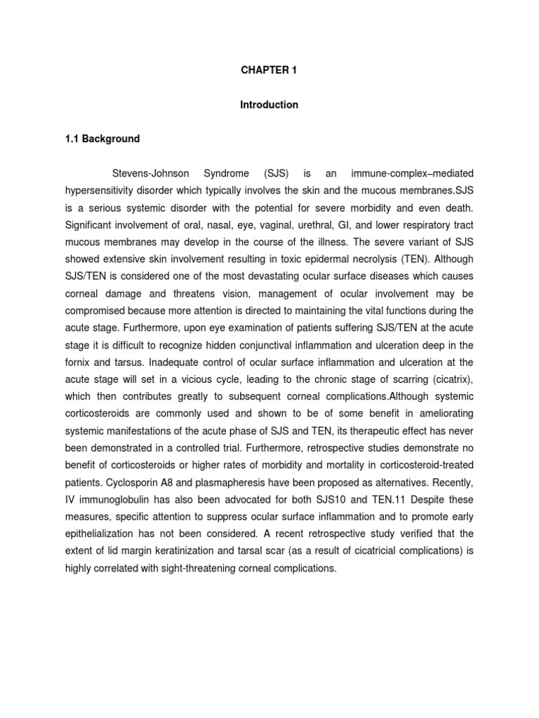 Steven Johnson Syndrome | PDF | Immunology | Medical Specialties