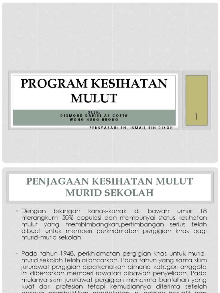 6.program Kesihatan Mulut | PDF