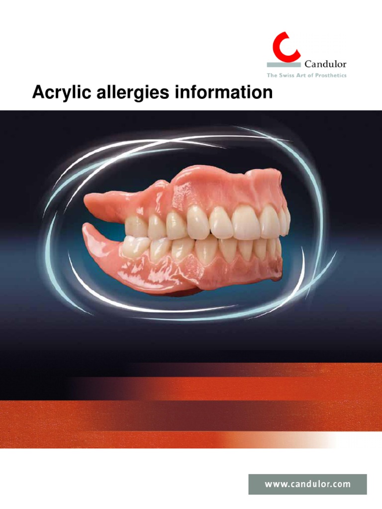 Acrylic Allergies Information | PDF | Poly(Methyl Methacrylate) | Polymers