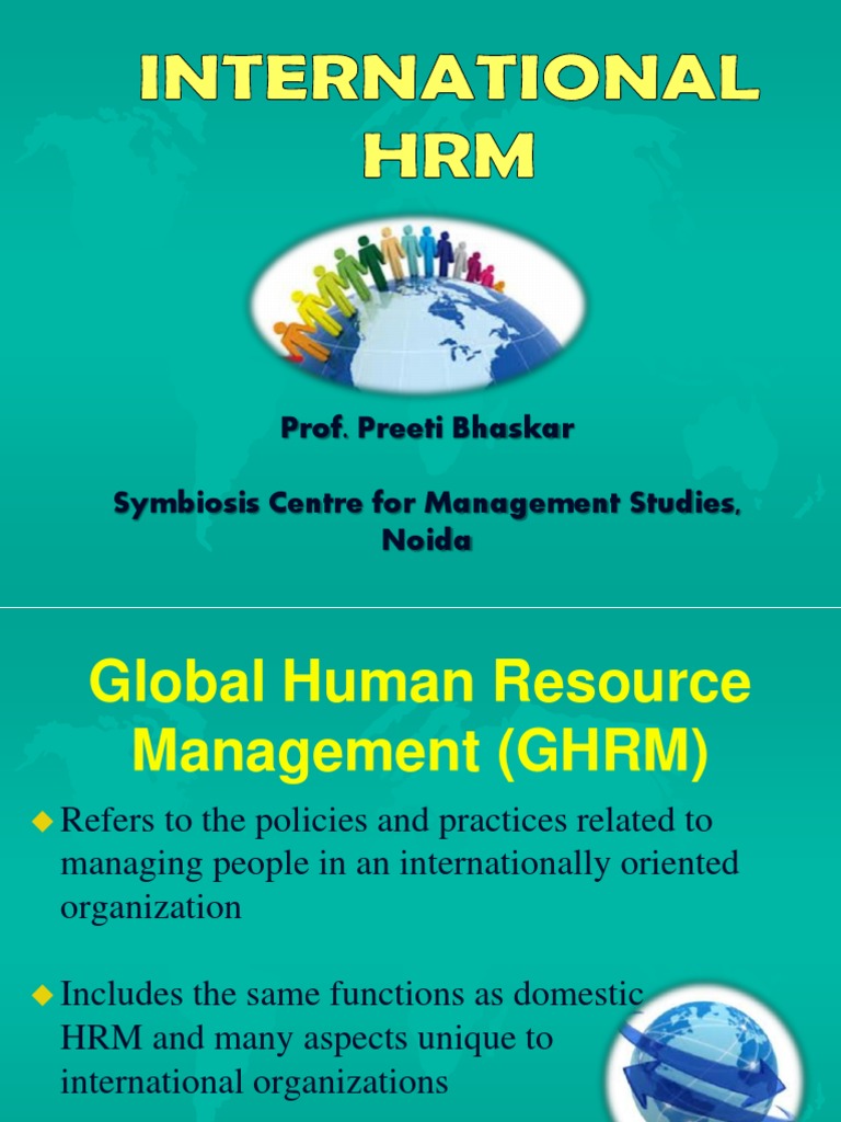 Global HRM | Human Resource Management | Competence (Human Resources)