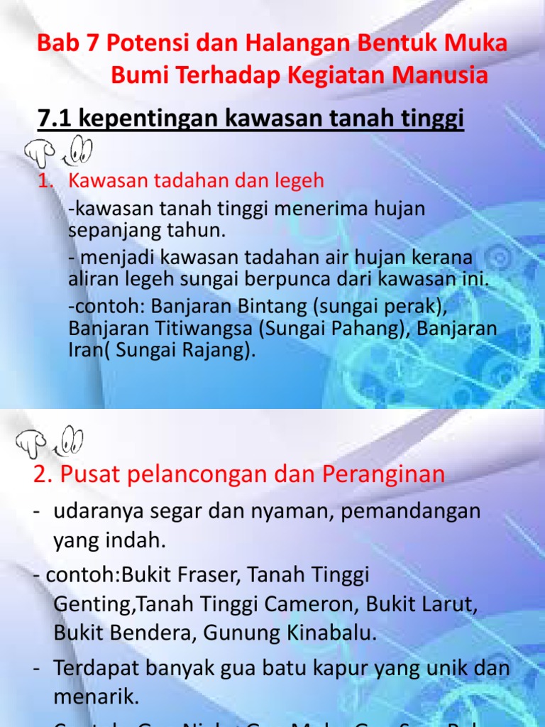 Bab 7 Potensi Dan Halangan Bentuk Muka | PDF