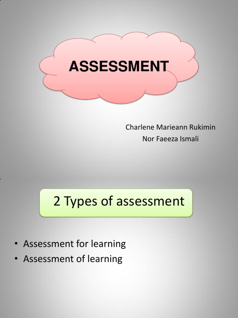 Assessment For Learning Vs Assessment of Learning | PDF | Educational ...