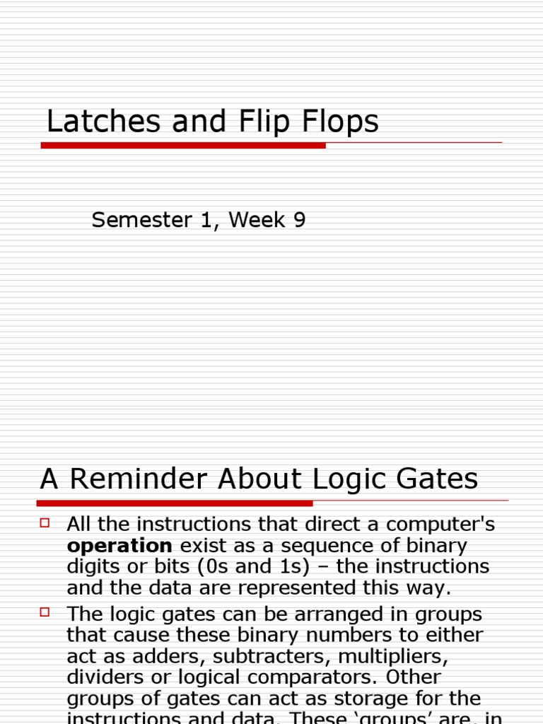 Flip Flops | Logic Gate | Computer Engineering