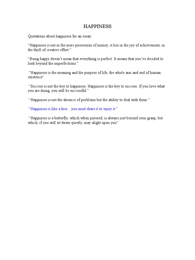 Essays About Happiness | Meaning Of Life | Happiness & Self-Help