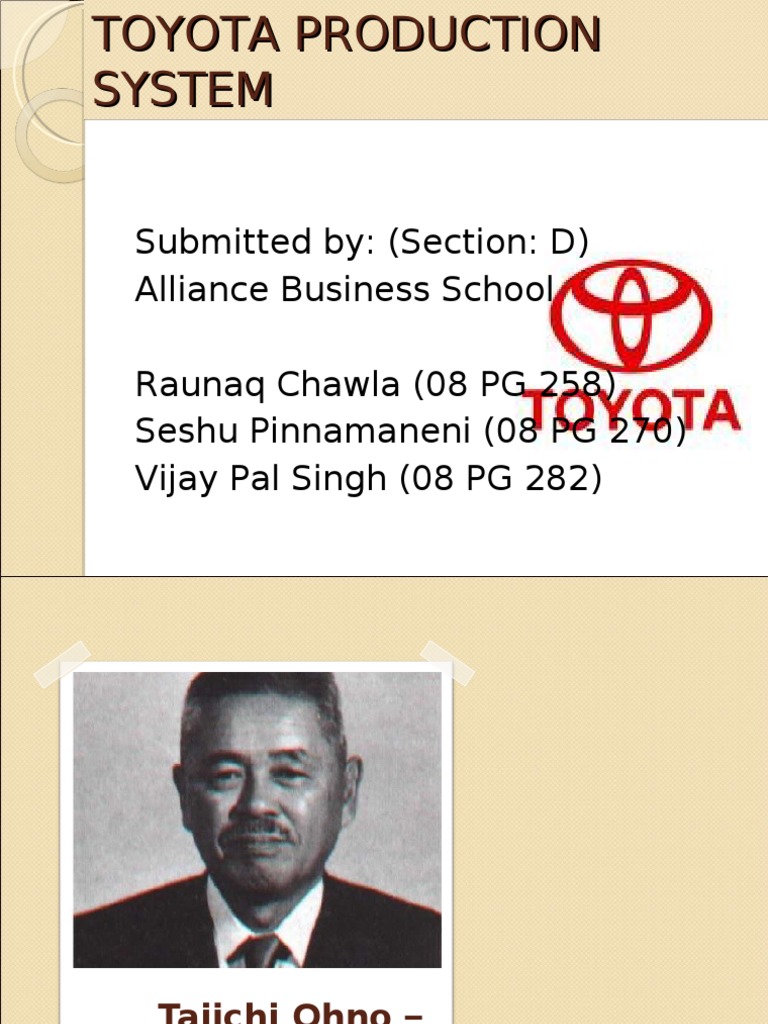 Toyota Production System | PDF | Toyota | Lean Manufacturing