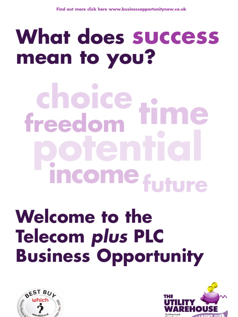 Utility Warehouse Telecom Plus Business Opportunity | Download Free PDF ...
