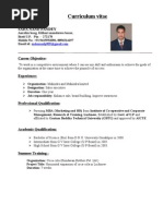 IIM CV Template | PDF