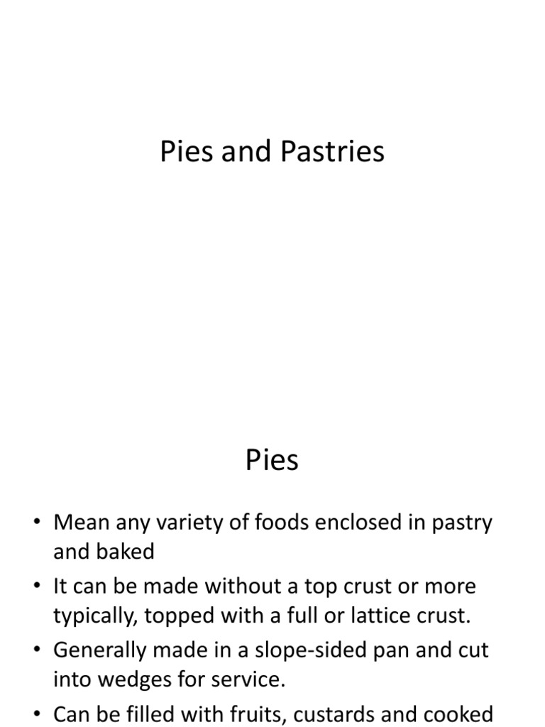 Understanding Pies and Pastries | PDF | Shortening | Breads