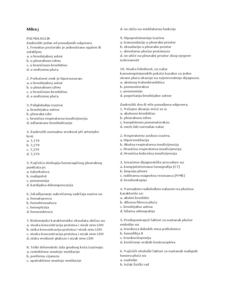 Swa Pitanja Interna | PDF