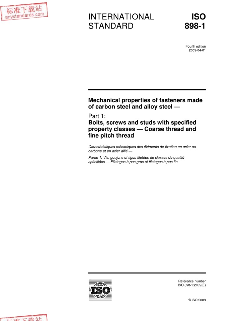 ISO 898 Version Completa | PDF