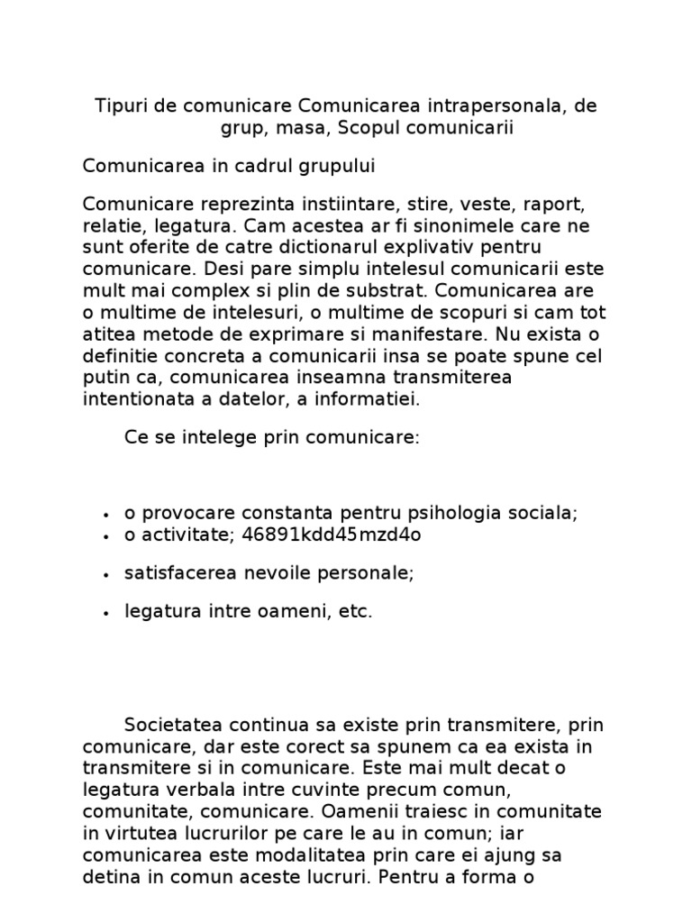 Tipuri de comunicare Comunicarea intrapersonala.doc