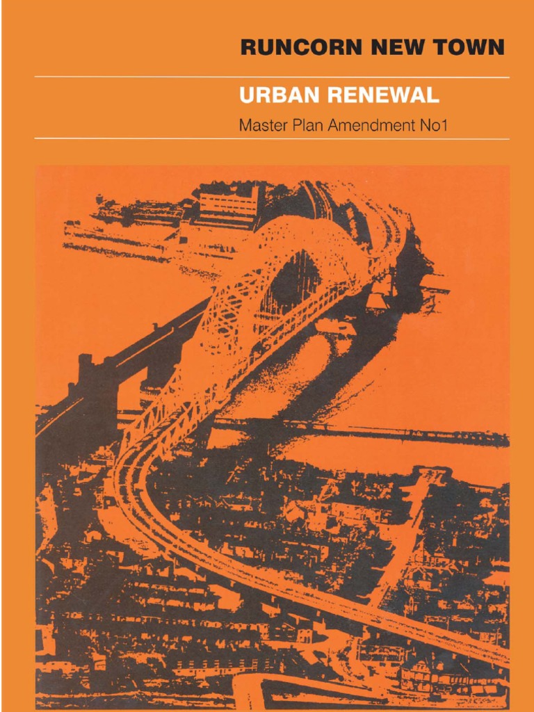 Runcorn New Town Masterplan Amendment No1 (1971) | PDF | Canal | Urban ...