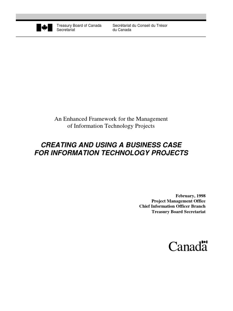 IT Project Business Case Guide | PDF | Cost–Benefit Analysis ...