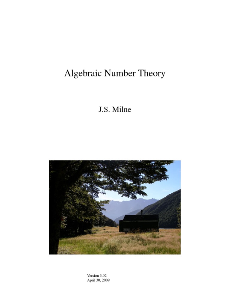 Algebraic Number Theory | PDF Algebraic Number Theory | PDF