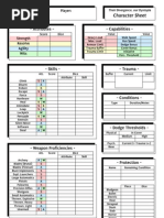 Fallout 2d20 Character Sheet | PDF | Ammunition | Weaponry