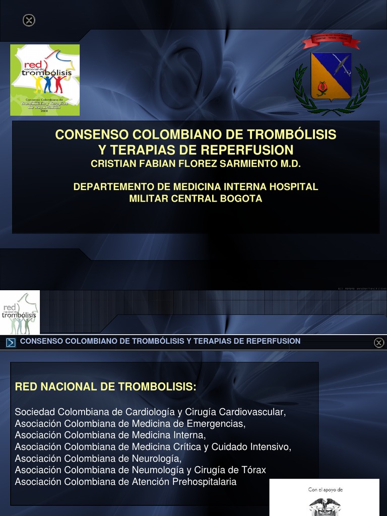 TROMBOLISIS Uci | PDF | Infarto de miocardio | Plaqueta
