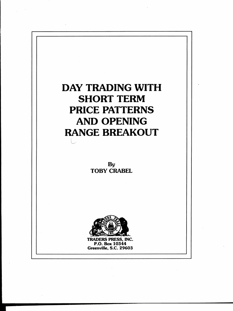 Crabel Toby - Day Trading With Short Term Price Patterns | PDF