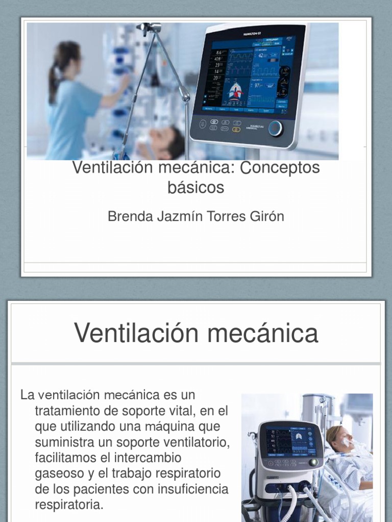 Principios Básicos de Ventilación Mecánica | PDF | Sistema respiratorio | Respiración