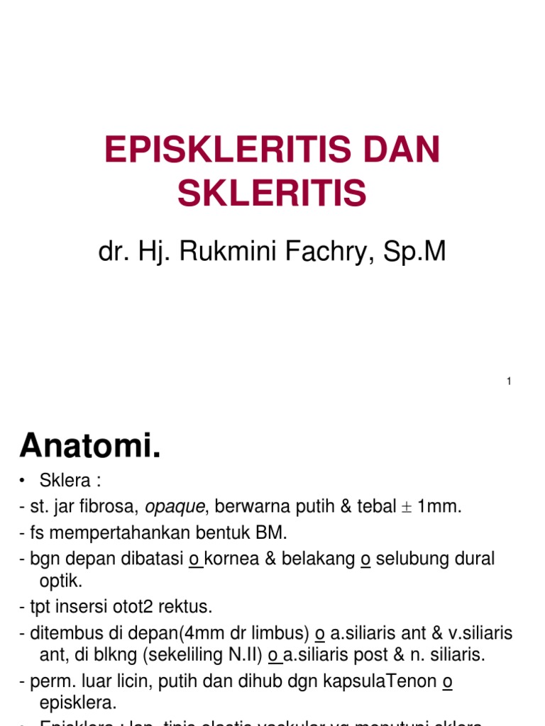 Episkleritis Dan Skleritis | PDF