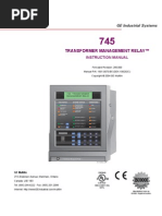 GE Time Overcurrent Relay Manual | PDF | Relay | Transformer