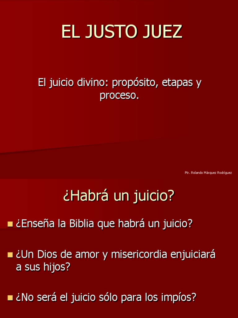 El juicio divino en la Biblia | PDF | Perdón | Expiación en el cristianismo