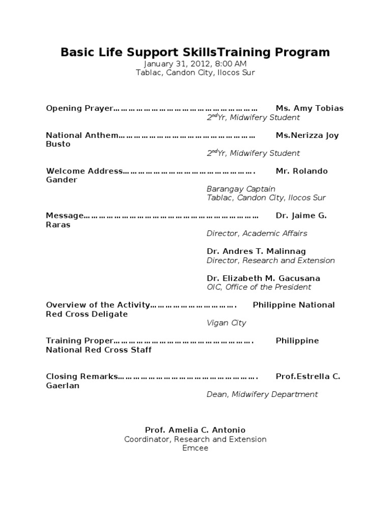 BLS Program | PDF