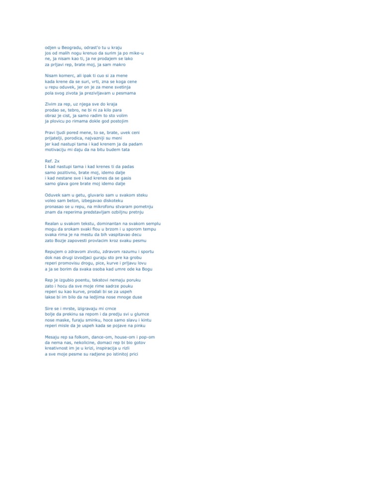 Tekst Pesme | PDF
