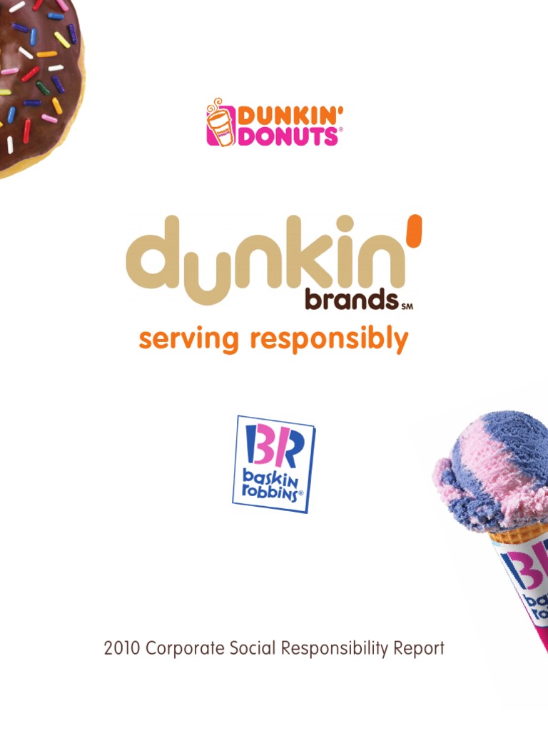 Dunkin Brands Corporate Social Responsibility Report (CSR) Redesign ...