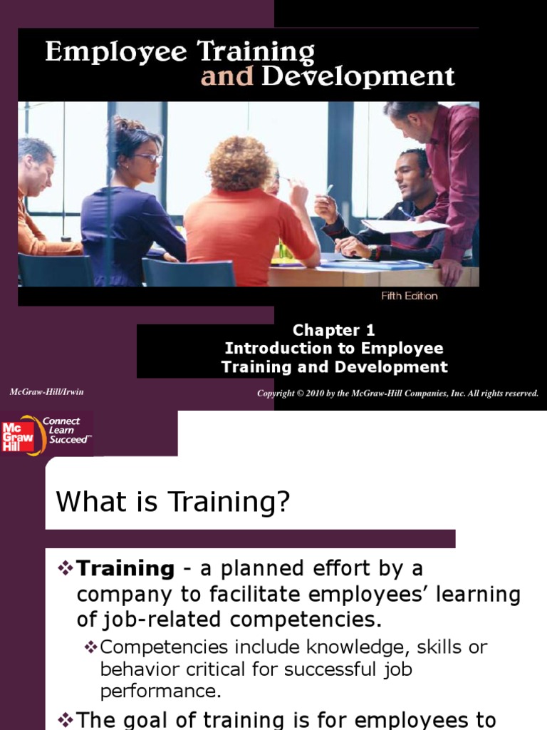 Introduction To Employee Training and Development: Mcgraw-Hill/Irwin ...