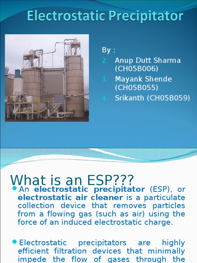 Electrostatic Precipitator | Chemistry | Phases Of Matter
