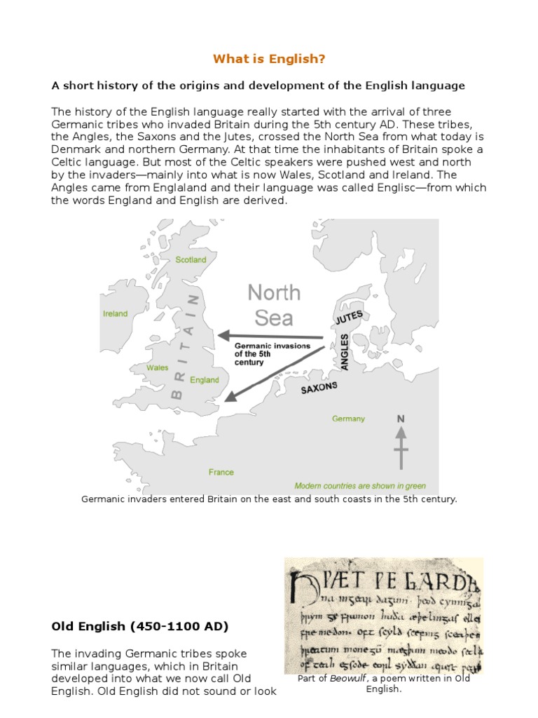 What Is English?: A Short History of The Origins and Development of The ...