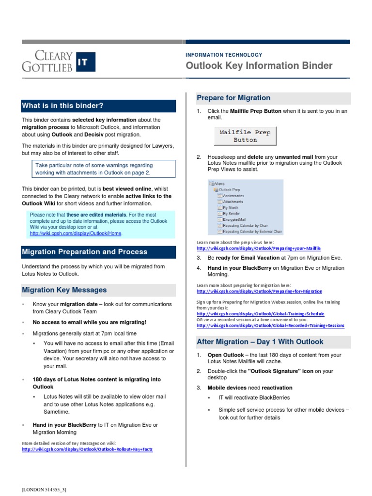 Outlook Binder PDF | PDF | Microsoft Outlook | Email