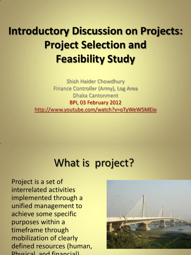 Project Feasibility Study1 | PDF | Net Present Value | Feasibility Study